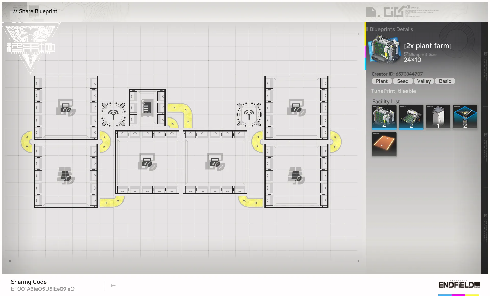 2x Plant farm loop Blueprint | Talos Pioneers
