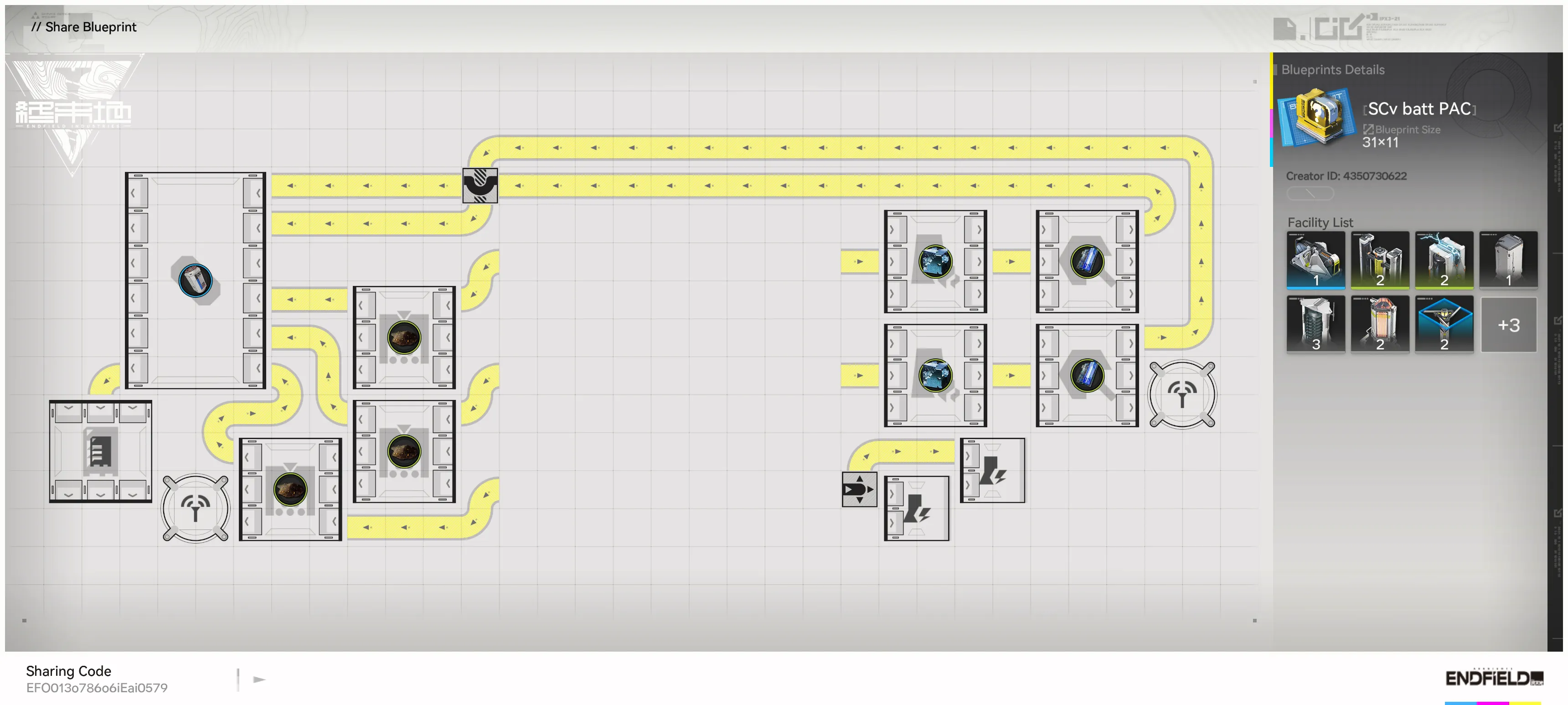 Compact SC Valley battery (PAC edition) Blueprint | Talos Pioneers